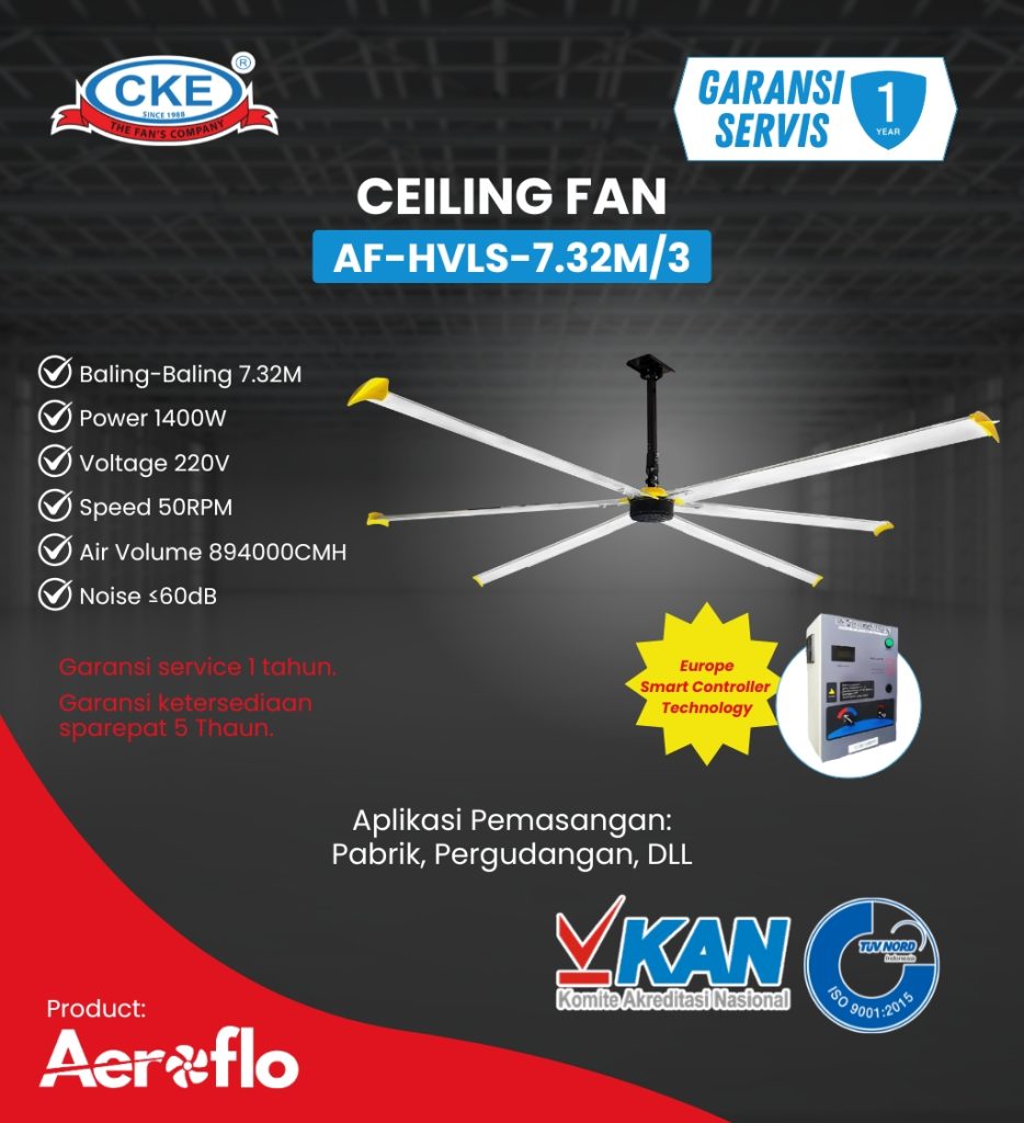 Produk HVLS - Aeroflo | Solusi Ventilasi