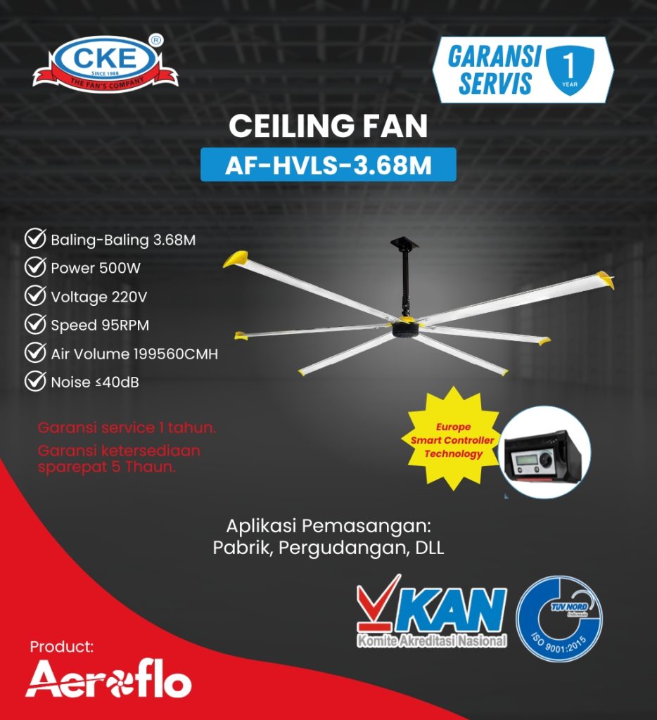 Produk HVLS - Aeroflo | Solusi Ventilasi